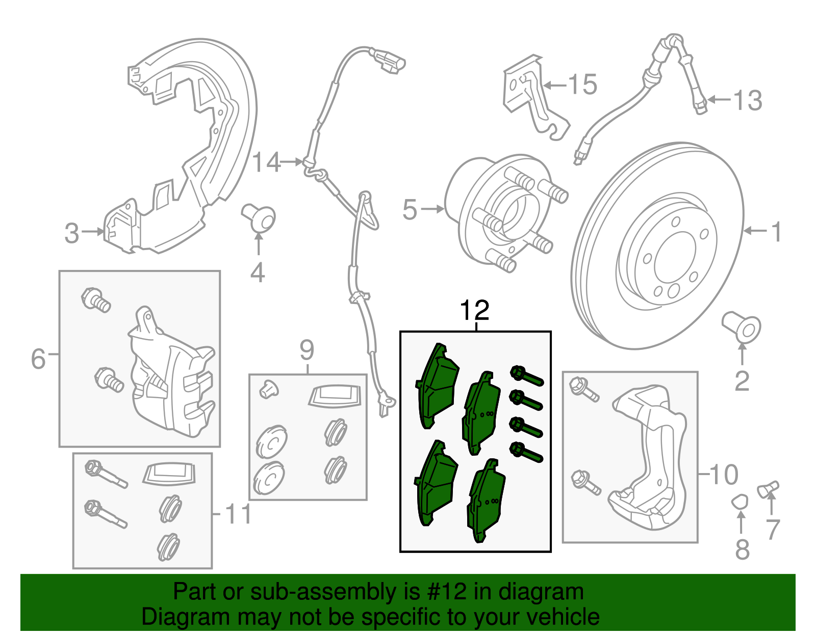 Genuine Brake Pads for 2016-2022 Land Rover | Land Rover Part# LR164029 ...