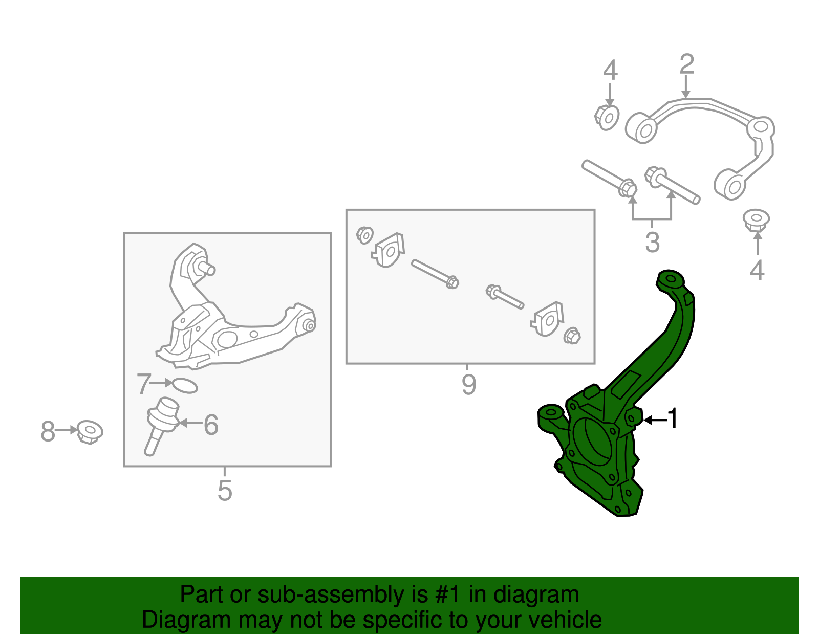 2021-2023 Ford F-150 Knuckle ml3z3k186e | TascaParts.com