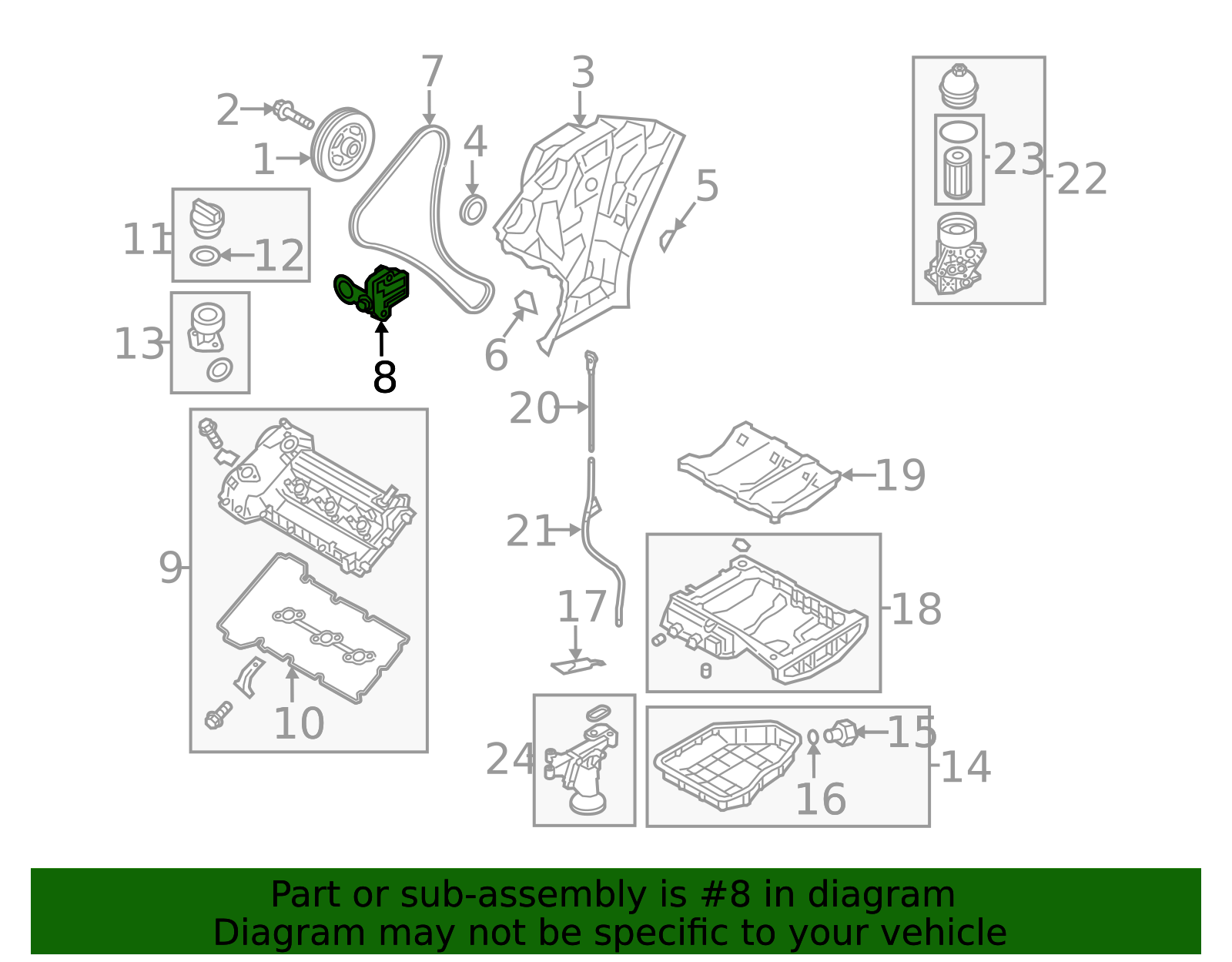24820-3C100 - Tensioner Arm 2006-2014 Kia | Kia.Parts Store