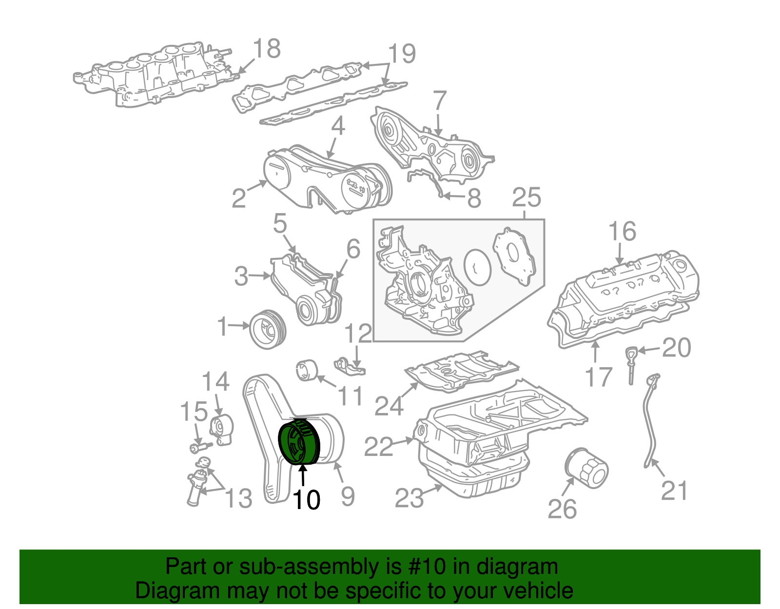 Genuine Toyota Camshaft Gear part# 13523-20020 for 1994-2010 Toyota ...