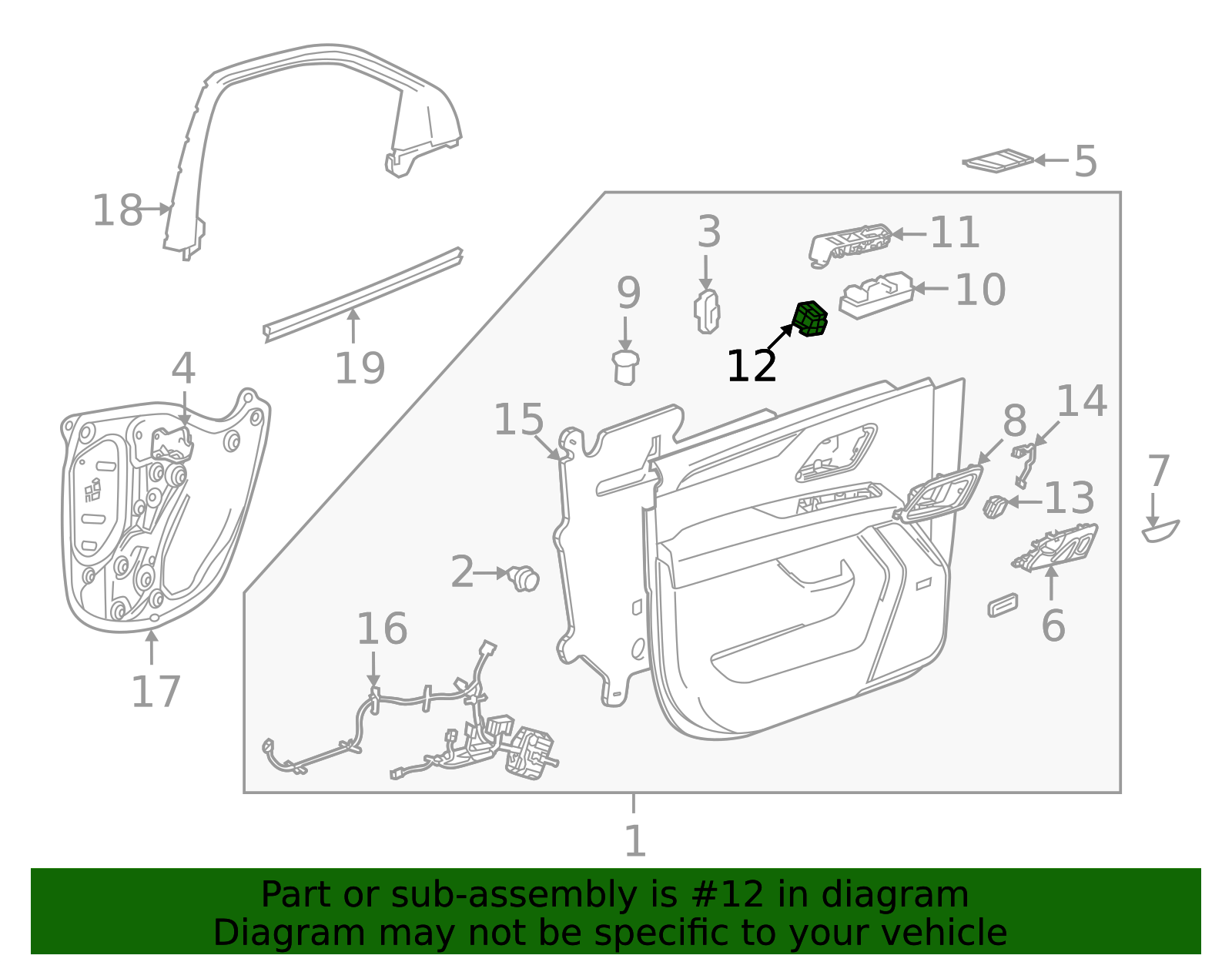 2021-2024 GM Memory Switch 85085175 | Shop Matick Buick GMC