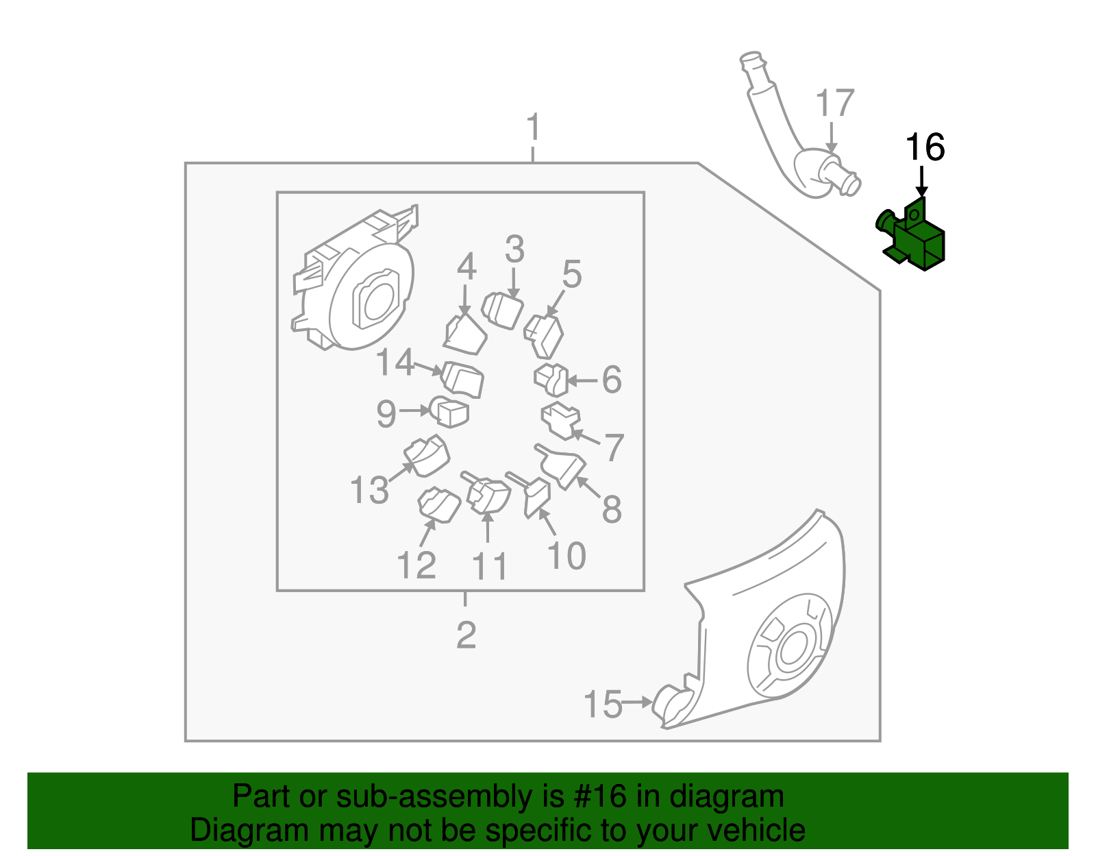 2009-2017 Nissan Cabin Air Temperature Sensor 27720-1KA0A | Nissan ...