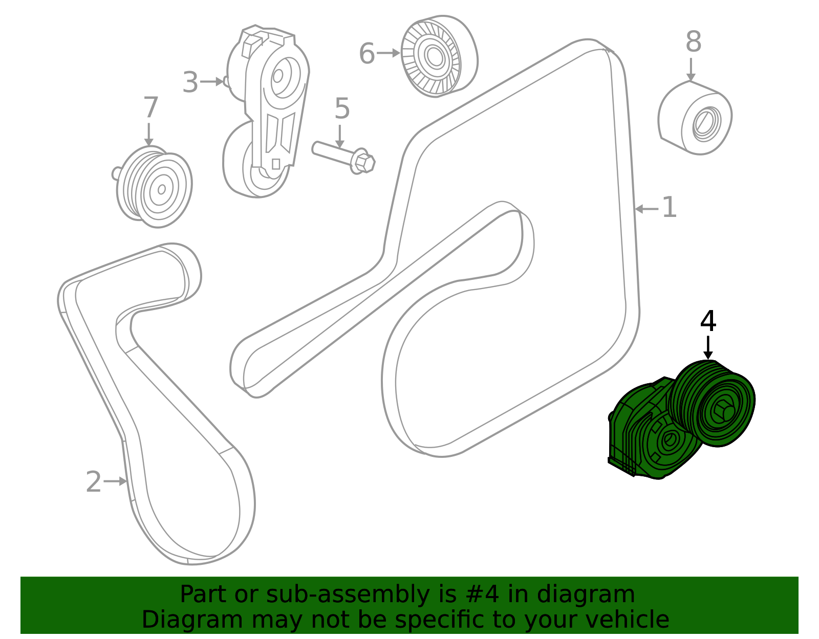 Tensioner 53011558AA | Mopar Parts Canada