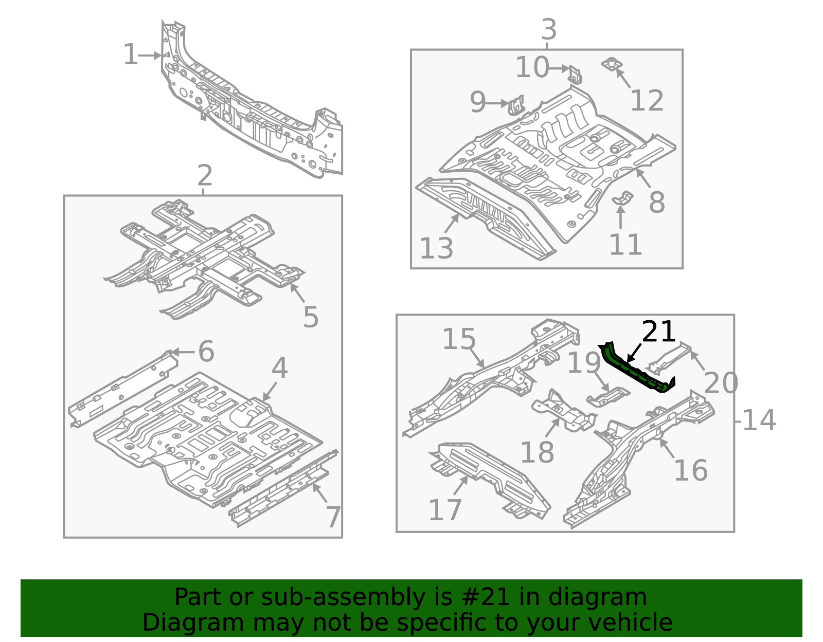 65911-Q4000 - Upper Cross-Member 2019-2022 Kia Niro EV | Kia.Parts Store