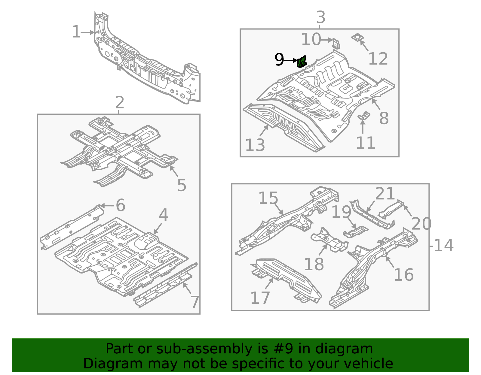 65594-Q4000 - Floor Reinforced 2019-2022 Kia Niro EV | Kia.Parts Store