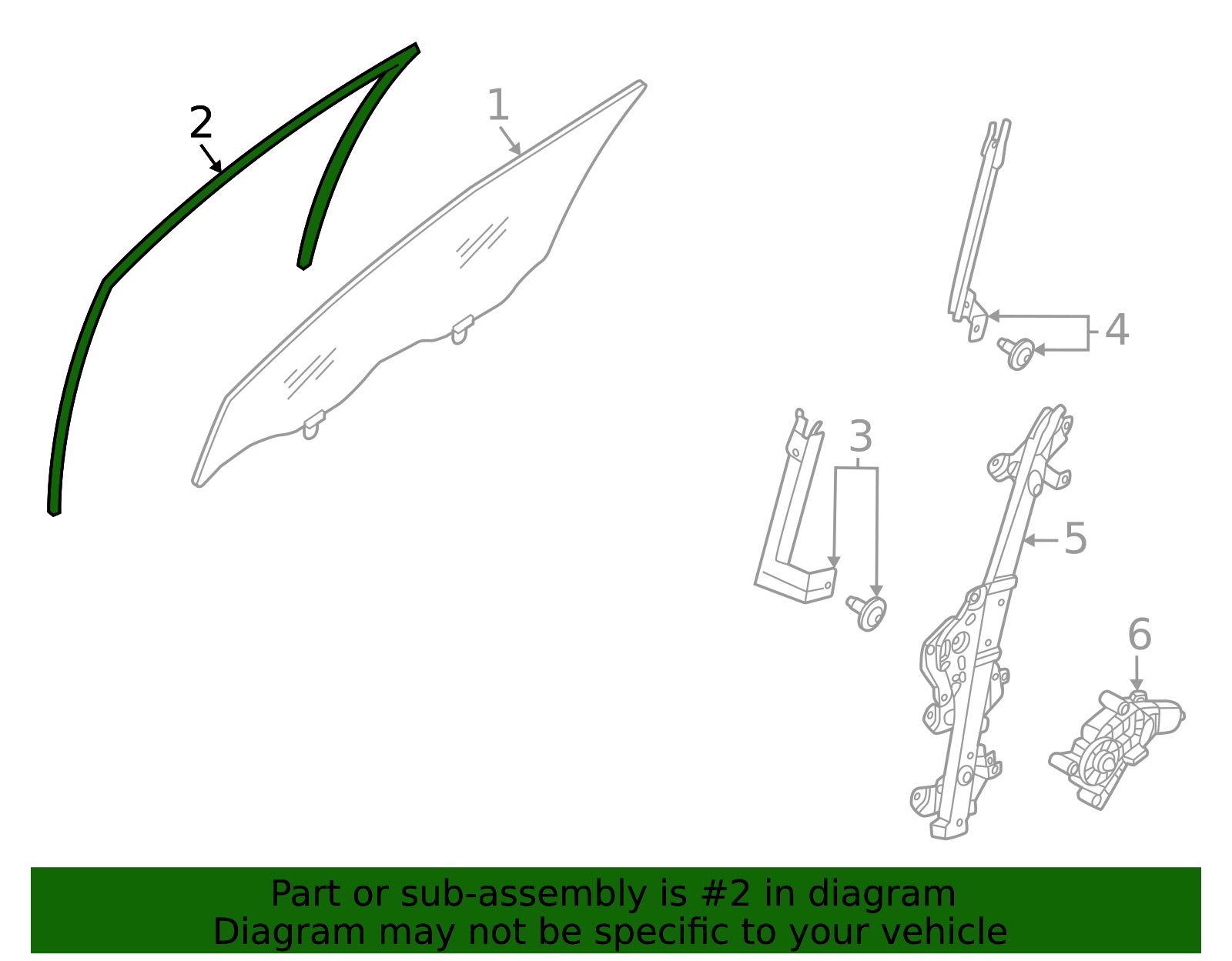 2022-2025 Nissan Rogue Run Weather-Strip 80330-6RA0C | Nissan RVA