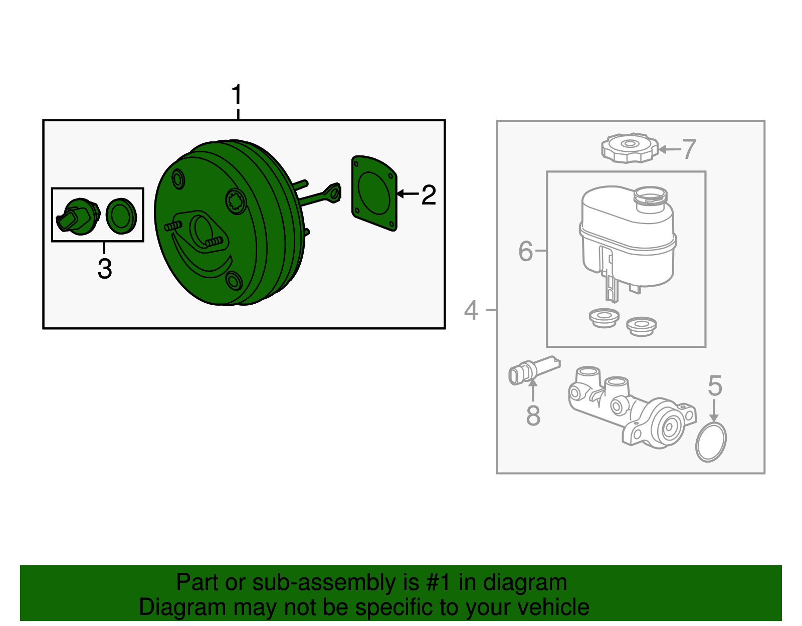 2009-2013 Chevrolet Corvette Power Brake Booster Assembly 19417222 ...