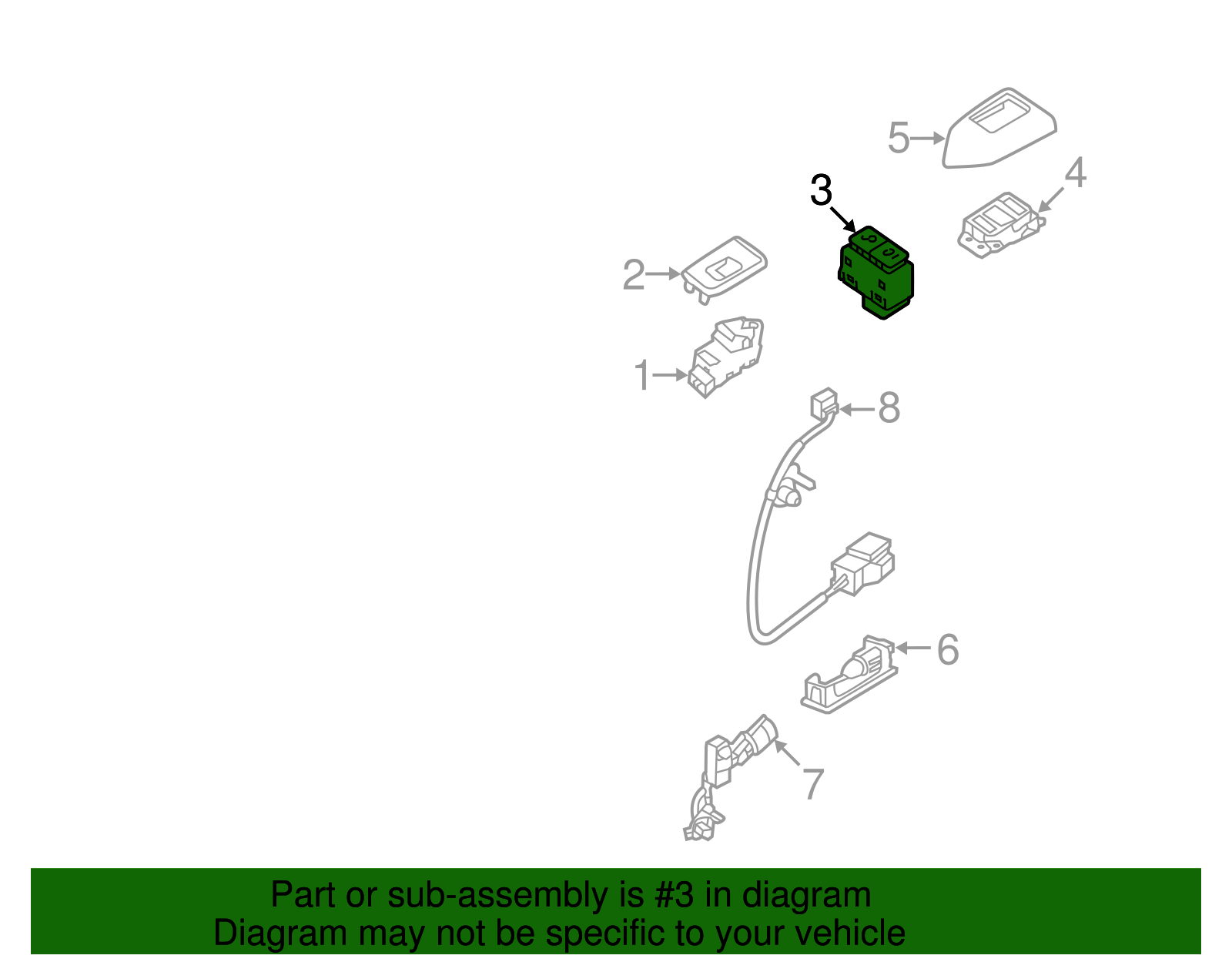 Genuine OEM Lock Switch Part# LR071265 Fits 2013-2023 Land Rover: Up To ...