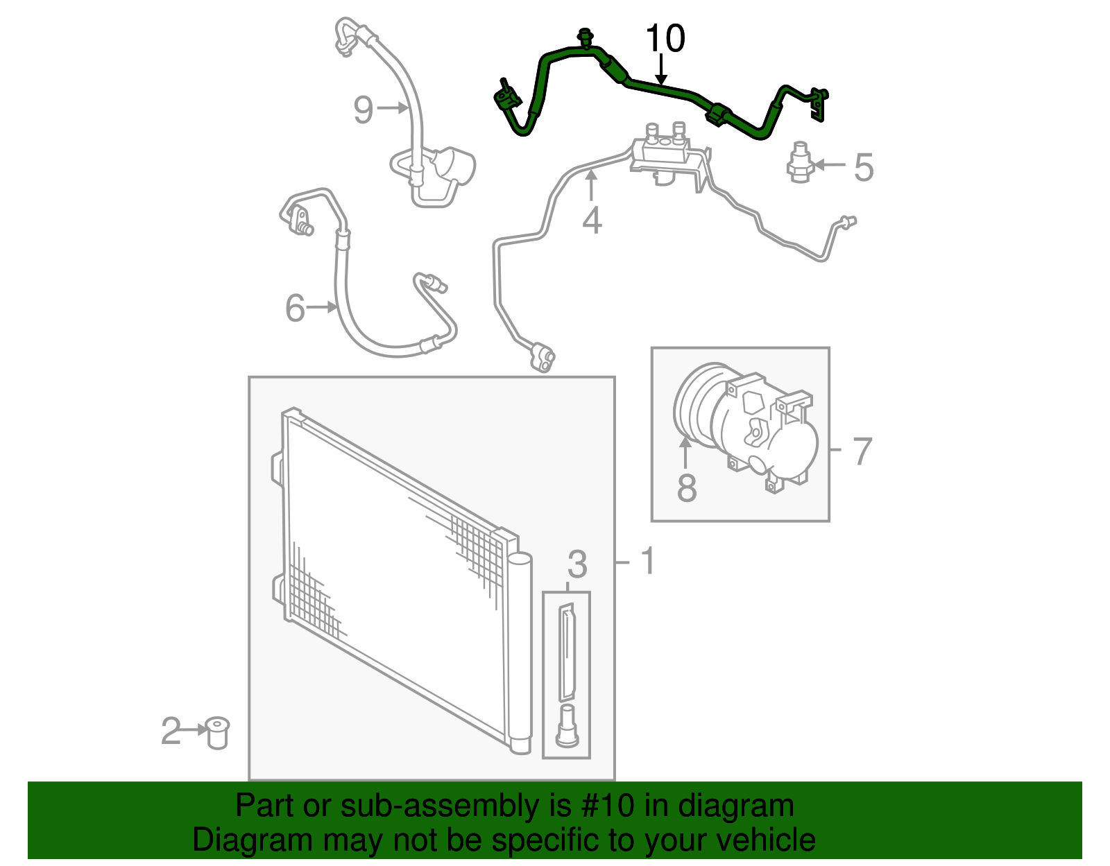 88704-42191 - Discharge Hose - 2006-2008 Toyota RAV4 | Nucar Toyota Parts