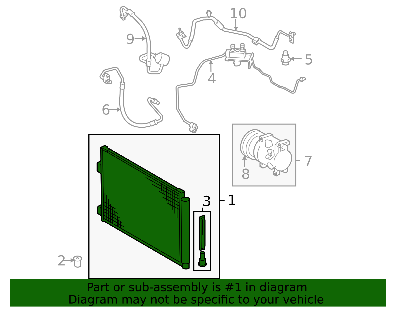 2006-2012 Toyota RAV4 Condenser Assembly 88460-AZ017 | Toyota Parts Center
