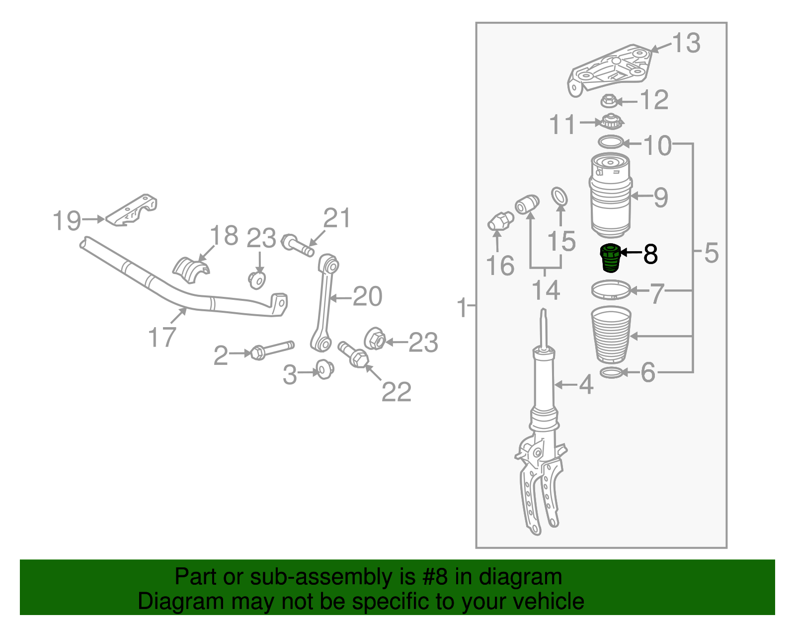 7L0-412-303-A - Stopper 2007-2015 Audi Q7 | Audi OEM Parts