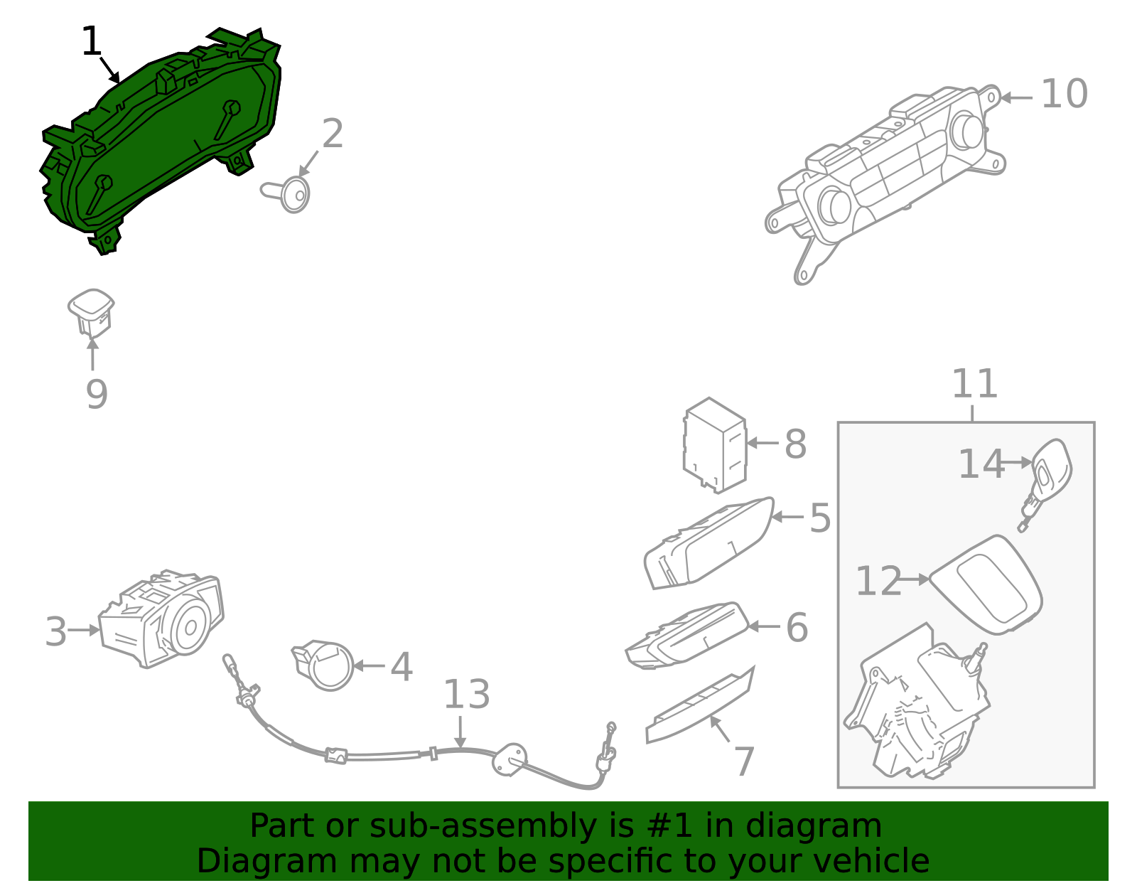 2019 Ford Transit Connect | Instrument Cluster | KT1Z-10849-AF | Walls ...