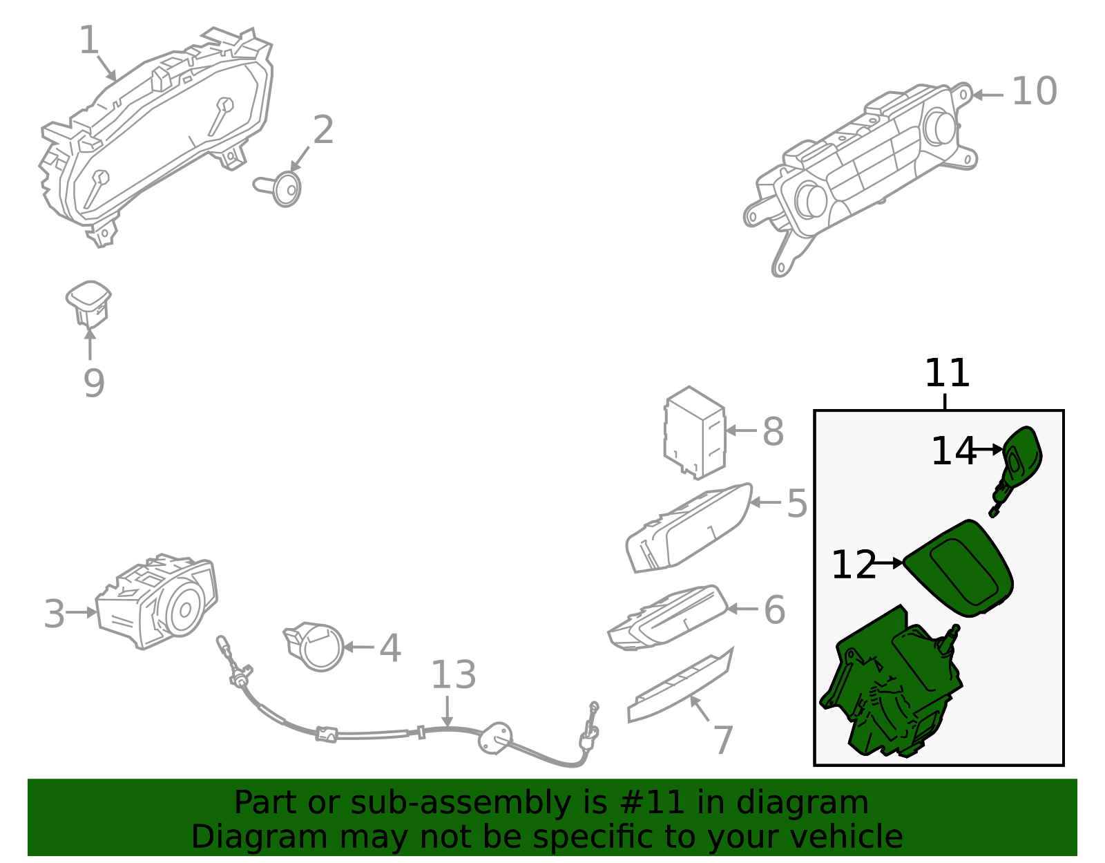 KV6Z-7210-CB - 2019-2023 Ford Transit Connect - Gear Shift Assembly ...