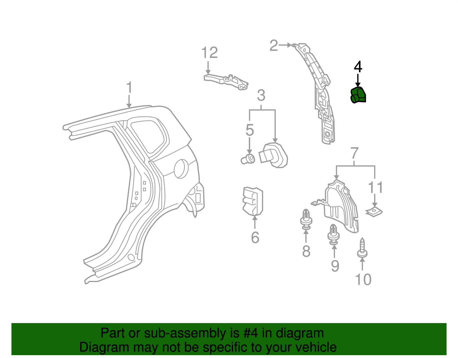74490-TK6-A00 - Fuel Door Grommet 2009-2013 Honda Fit | Honda Parts Online