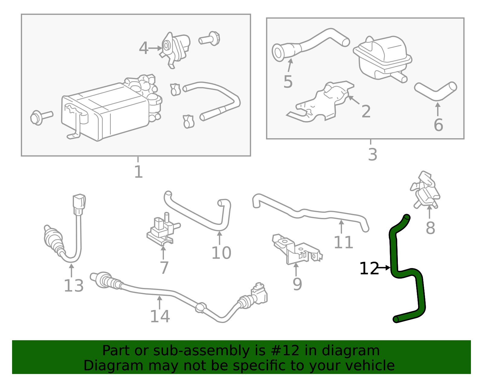 23827-36030 - Evaporative Emissions System Lines 2009-2013 Toyota ...