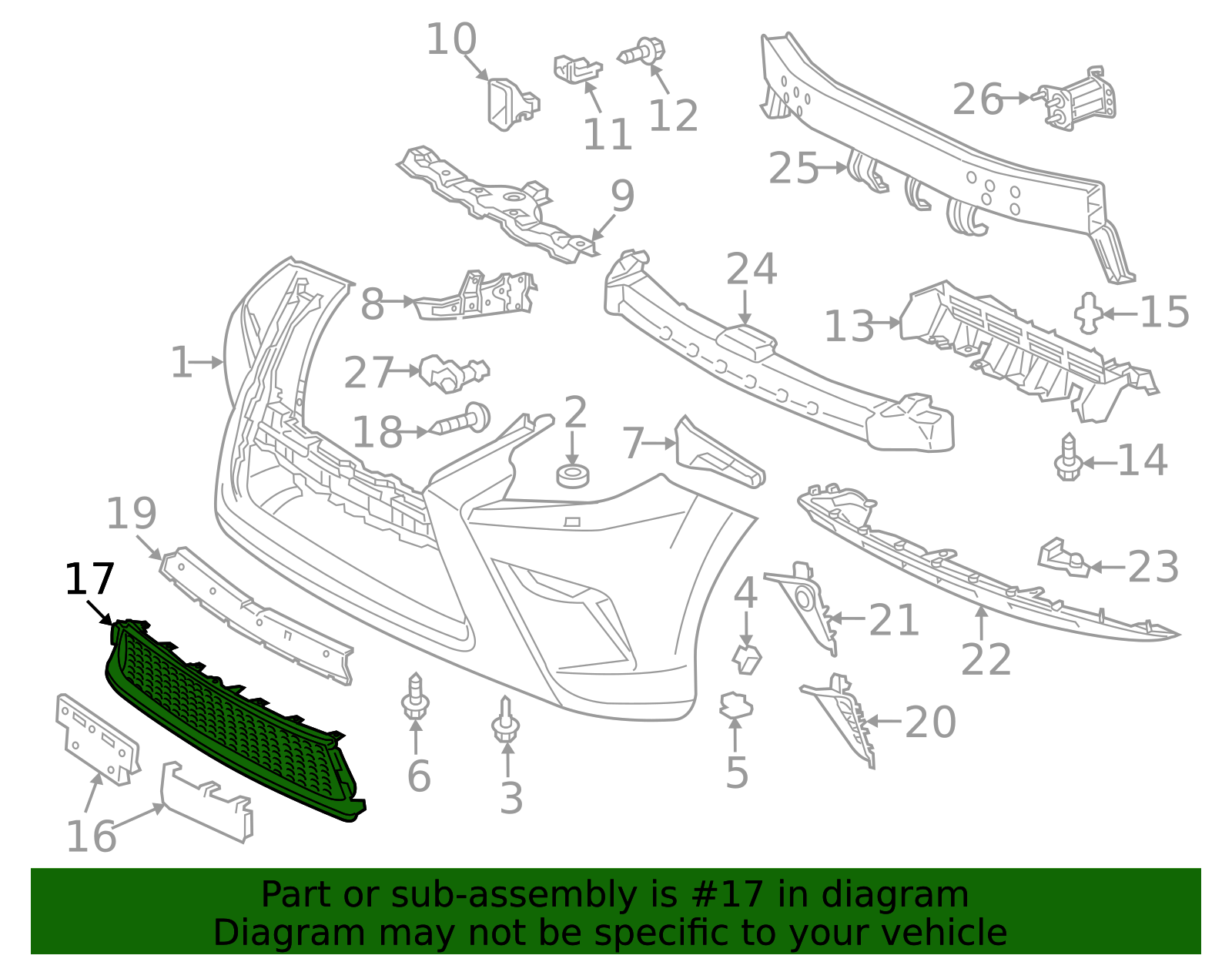 2020-2023 Lexus GX460 Lower Grille 53112-60340 | OEM Parts Online