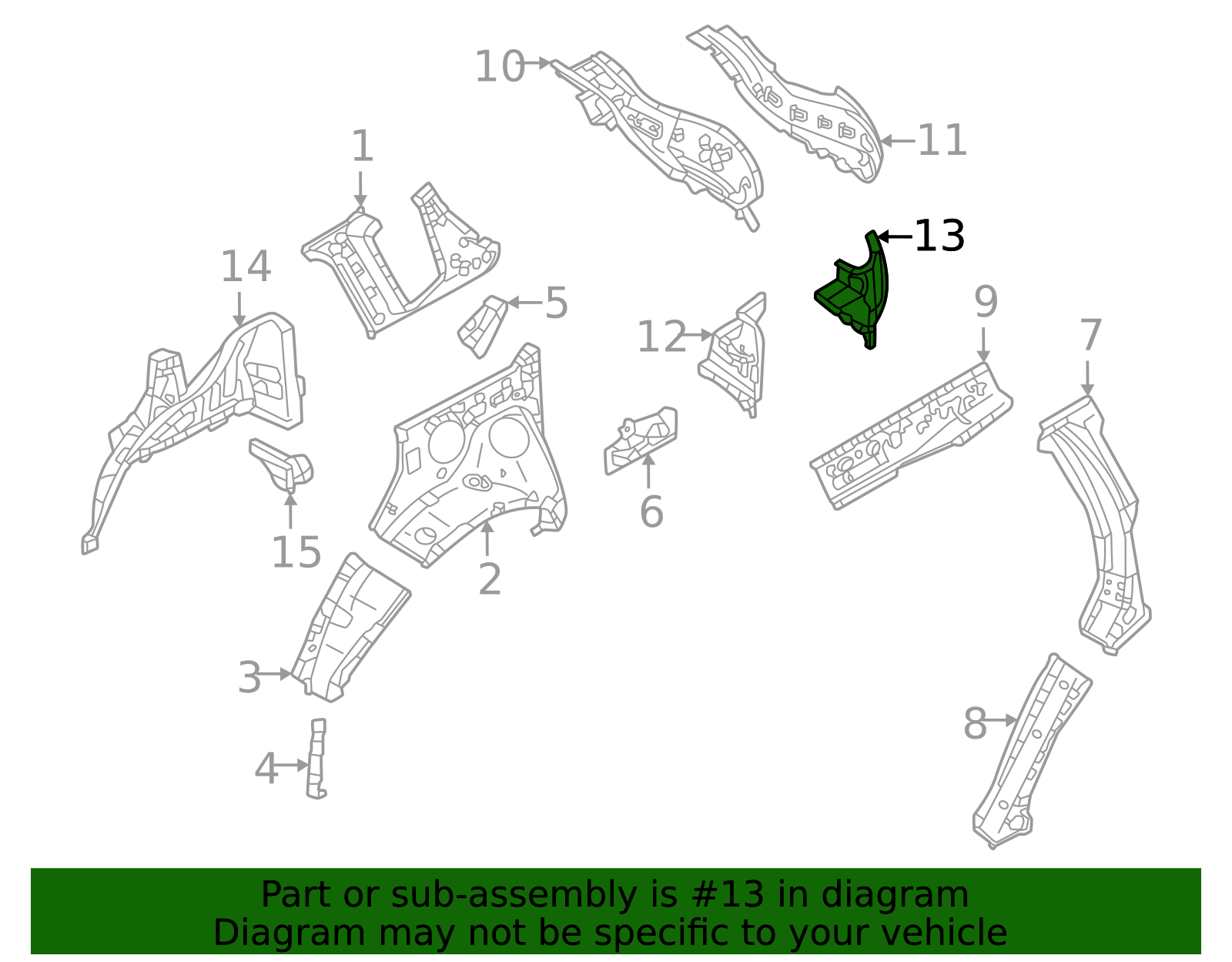 2022-2024 Mitsubishi Lower Pillar Reinforced 5314B283 | OEM Parts Online
