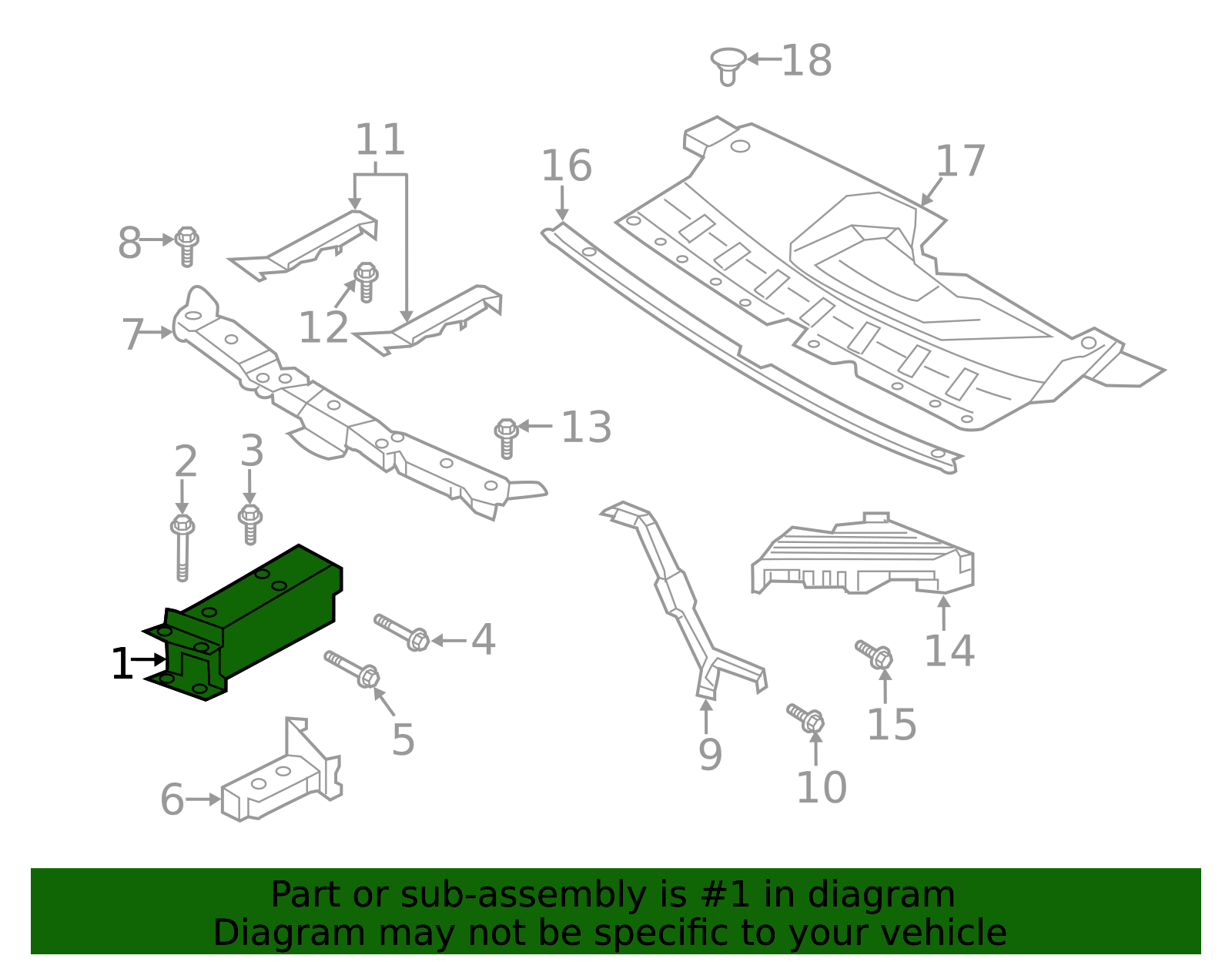 62211-5NA0A - High-Quality Frame Rail End for 2019-2025 INFINITI ...