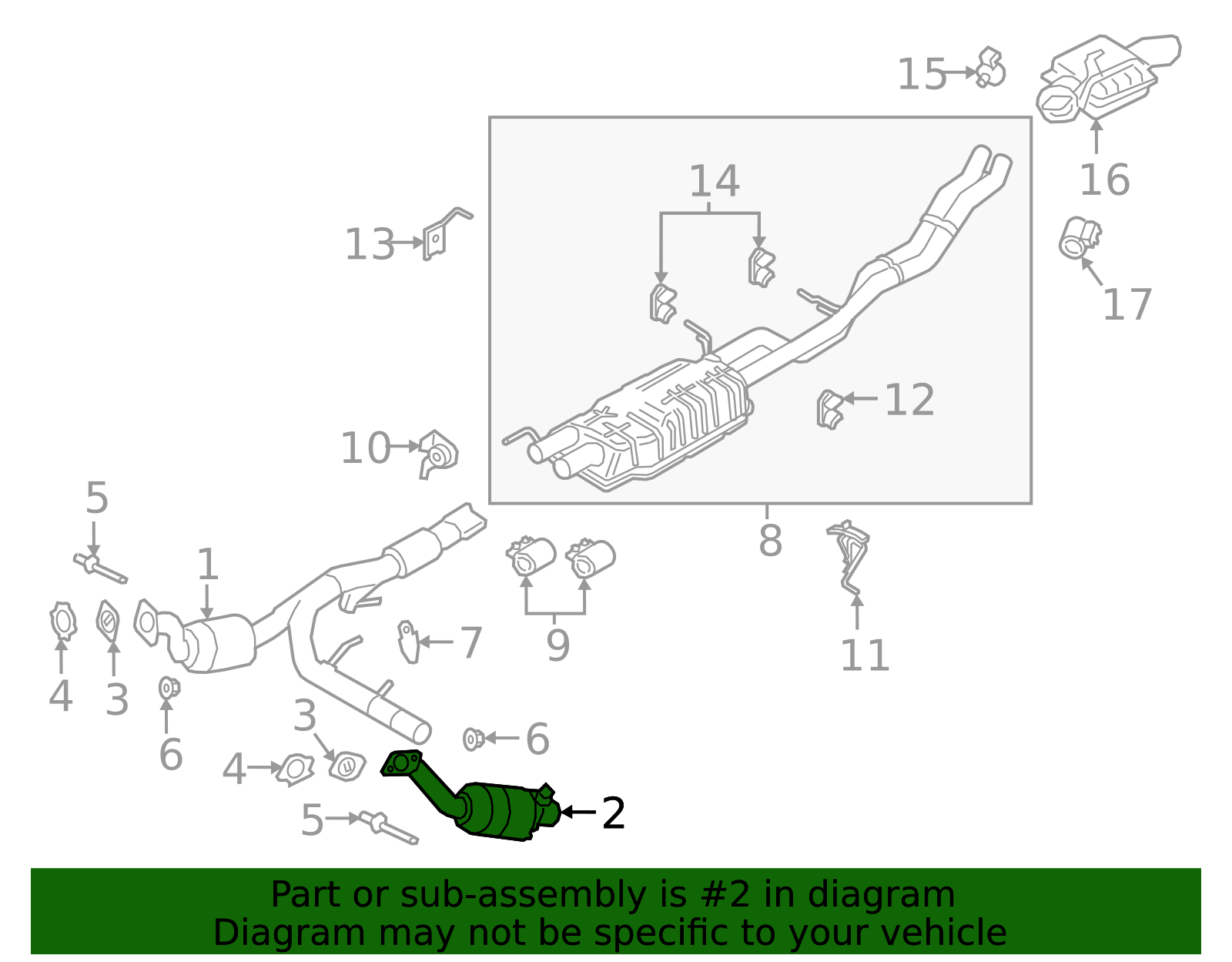 2022-2024 Ford Catalytic Converter NL7Z-5E212-A | Awesome Parts Ford