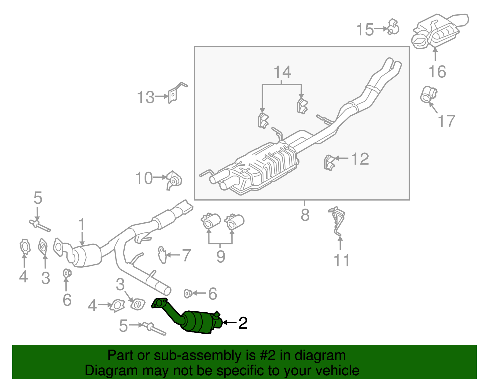 JL7Z-5E212-R - Catalytic Converter 2018-2021 Ford | Ford Parts Direct