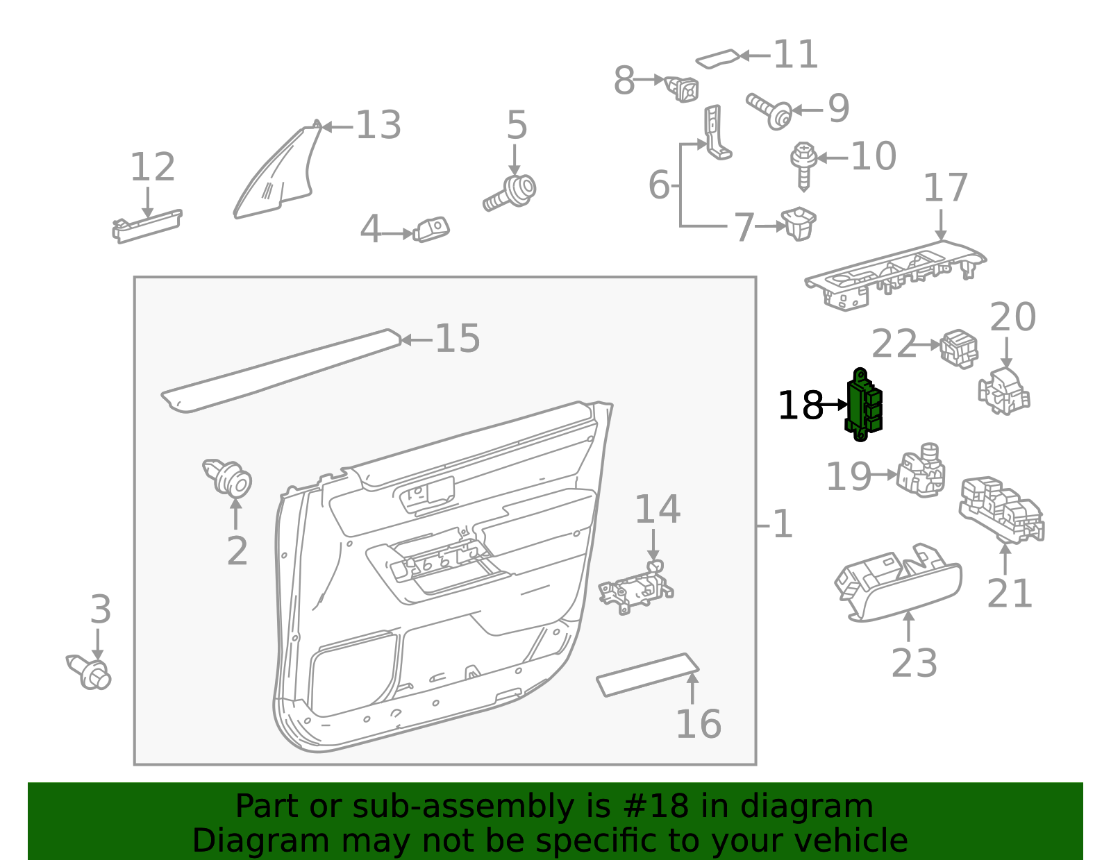 2022-2026 Toyota Memory Switch 84927-0C050 | Toyota Parts Center