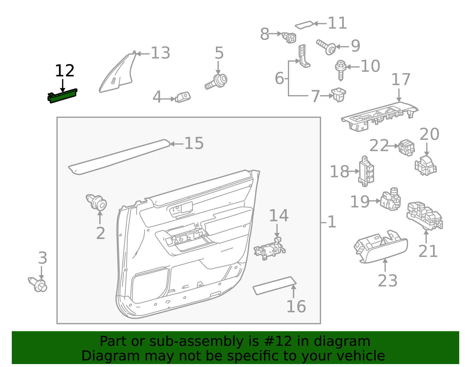 2022-2025 Toyota Glass Weather-Strip Front Seal 67837-0C020 | MotorMotor