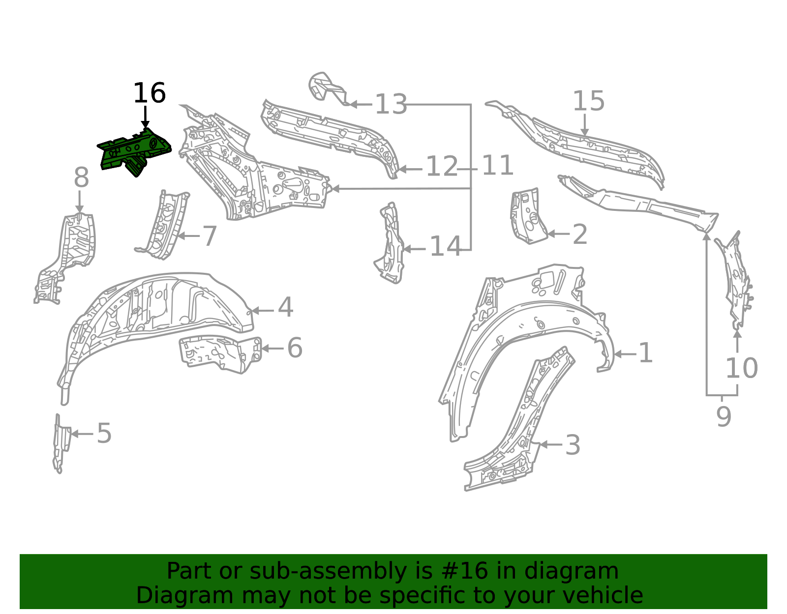 2023-2025 Toyota bZ4X Upper Extension 61711-42060 | MotorMotor