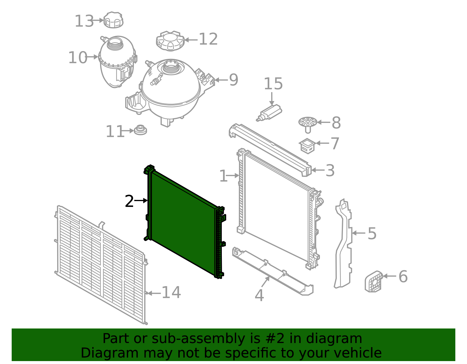 2019-2025 BMW Auxiliary Radiator 17-11-5-A3F-245 | BMW OEM Parts