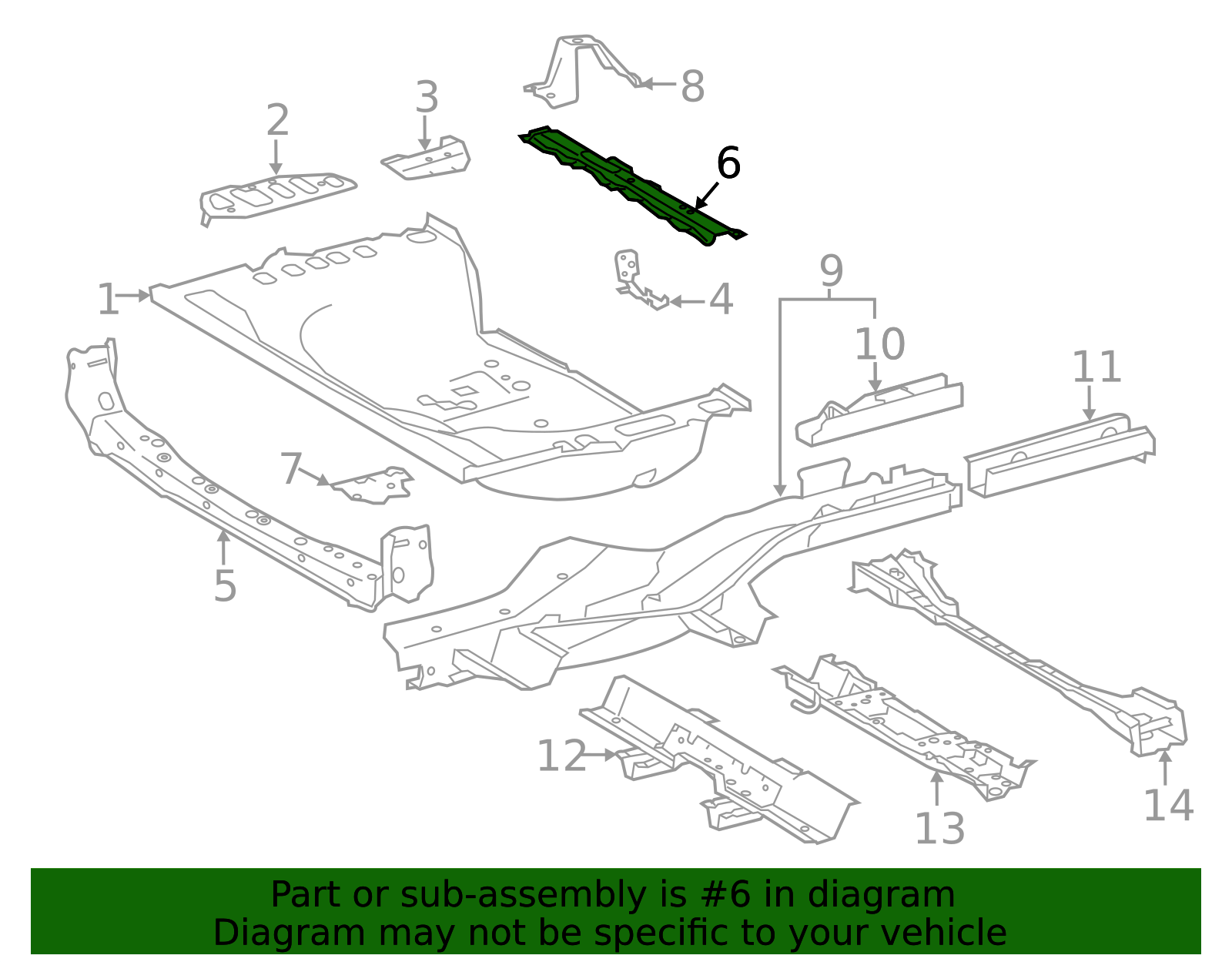 58361-0R020 - Floor Reinforced 2013-2018 Toyota RAV4 | Norm Reeves ...