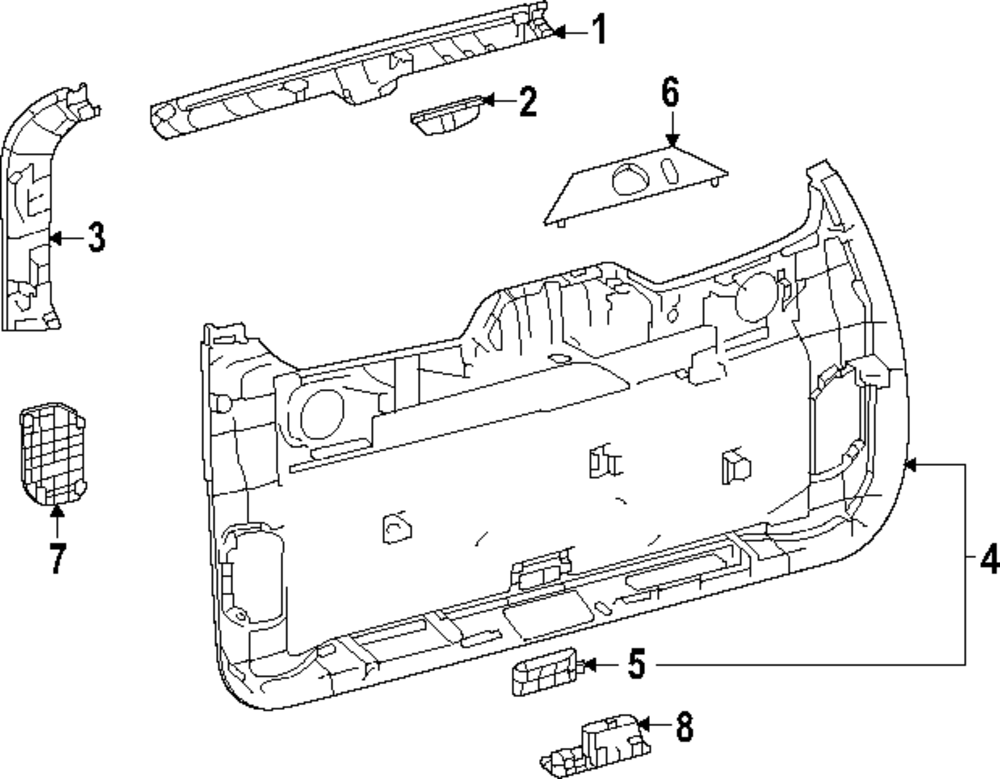 67750-0C040-C0 - Toyota Lower Trim 2023-2025 Toyota Sequoia ...