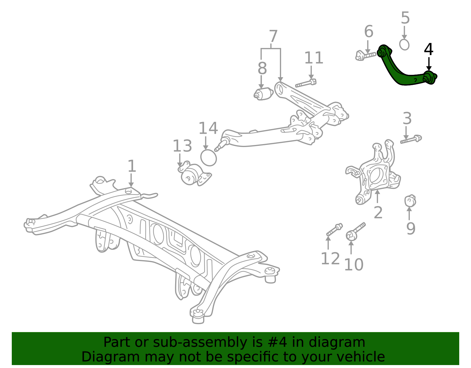 Genuine Official Toyota Upper Control Arm part# 48770-20010 for 2000 ...