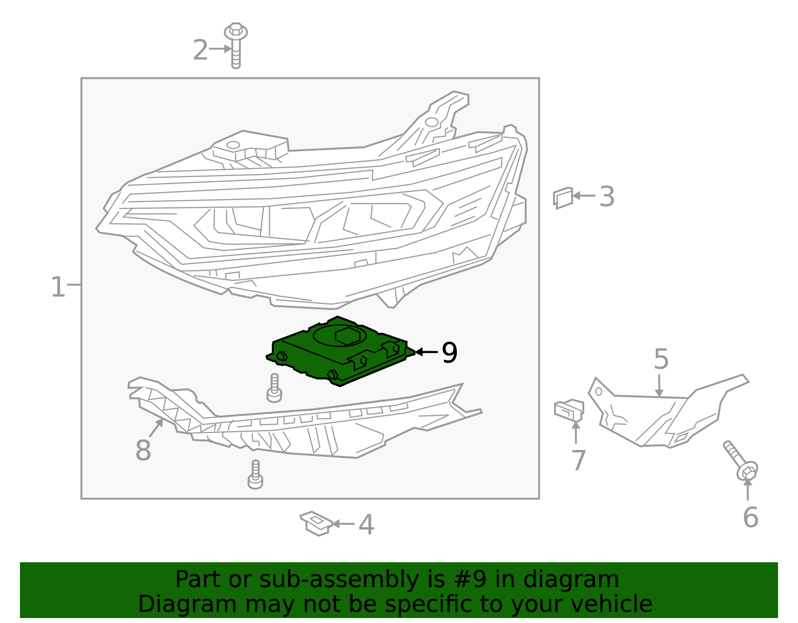 2020-2025 Cadillac XT6 Headlamp Control Module 84729306 | Capital Chevy ...
