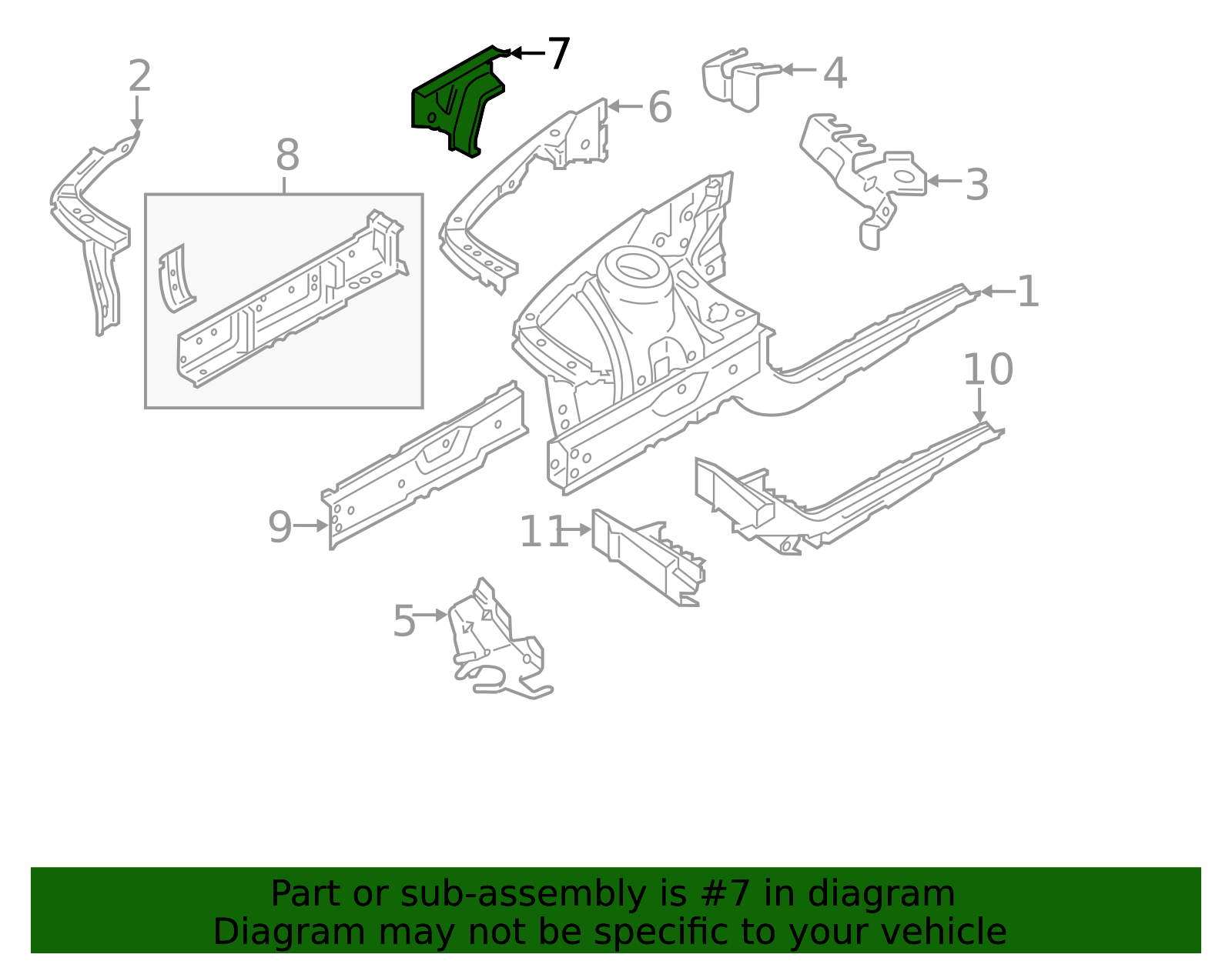 2014-2021 BMW Extension Panel 41-00-7-321-723 | BMW OEM Parts