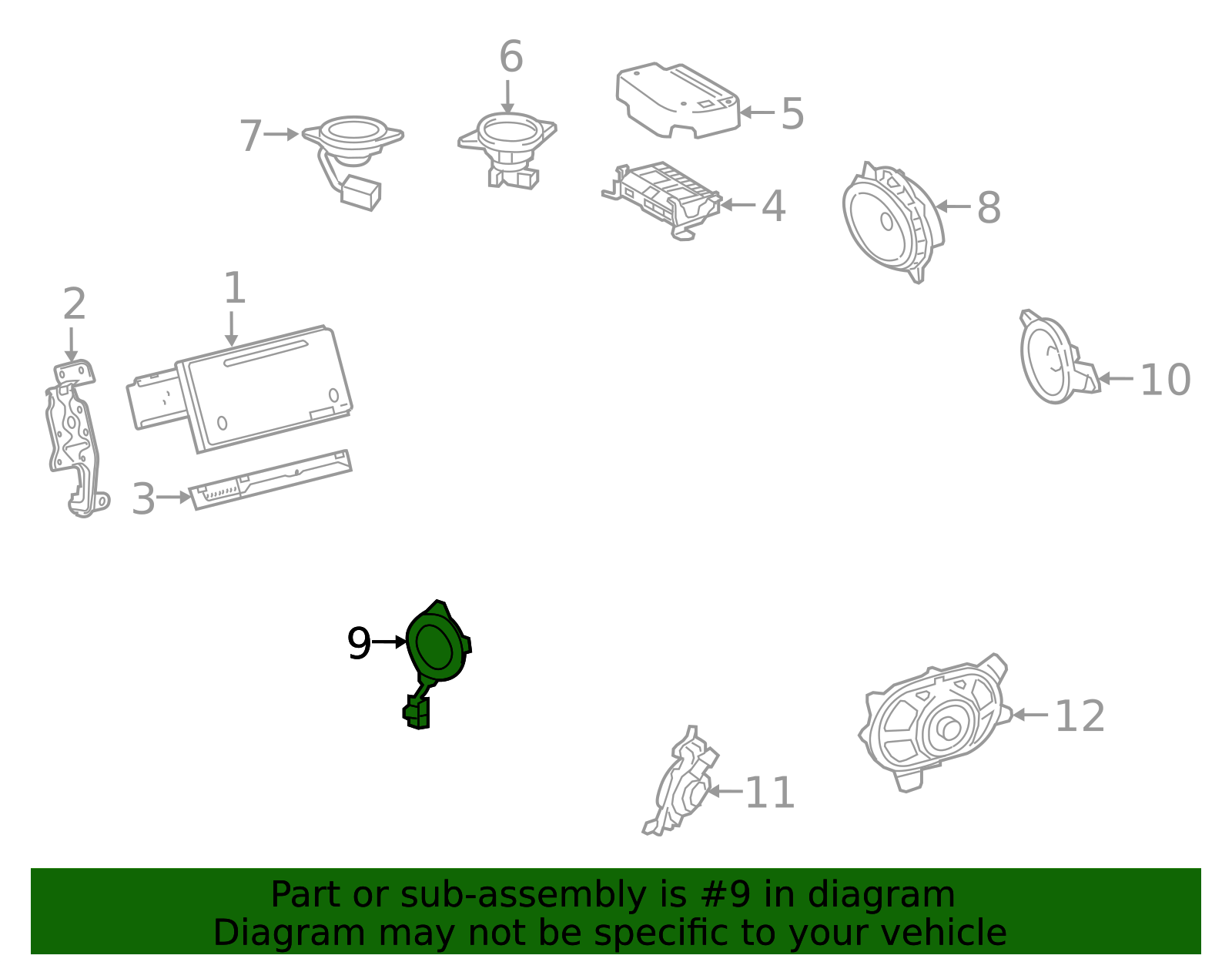 OEM Speaker 86160-08150 - Restore Crisp Sound Quality | AutoNation Parts
