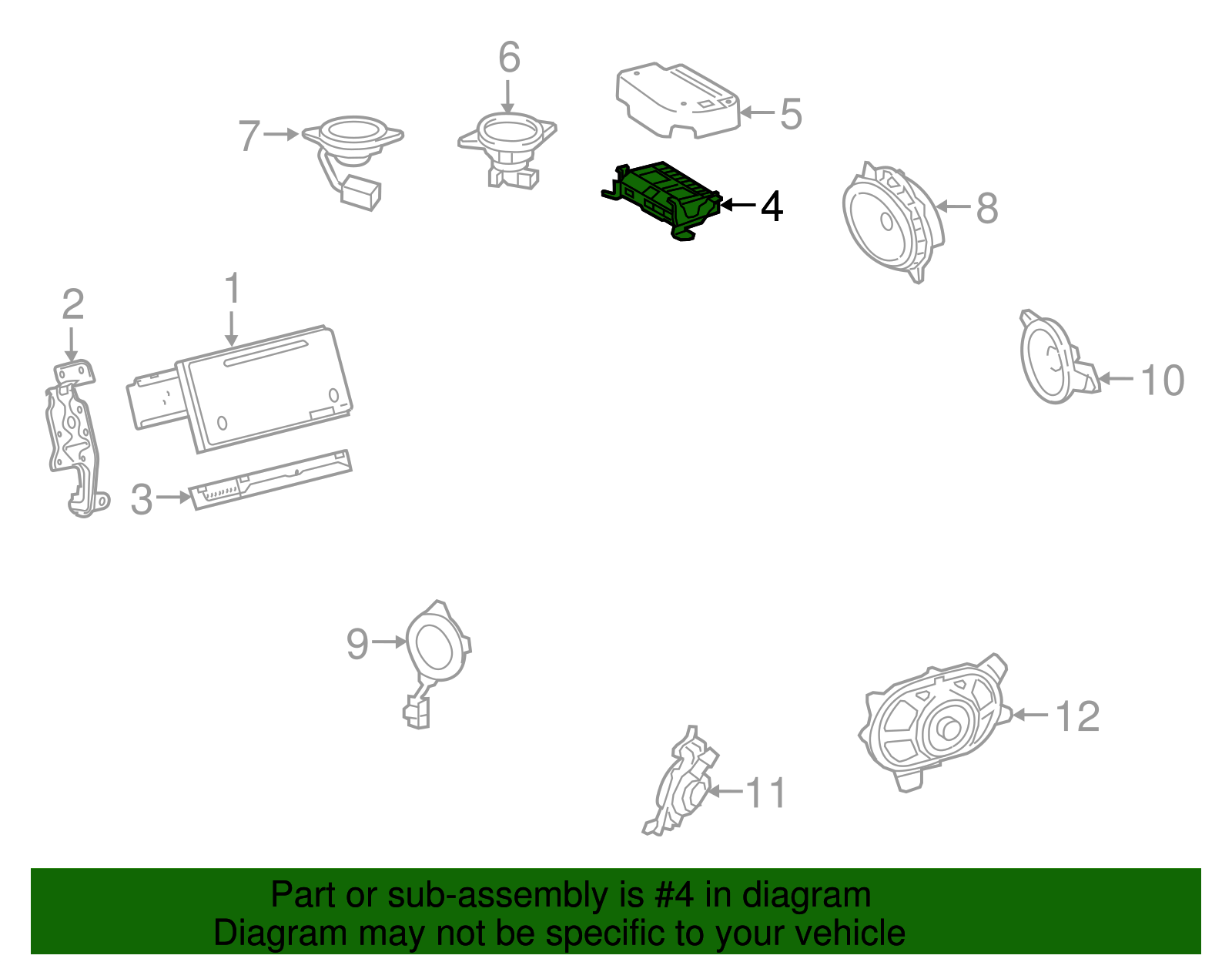 2015-2019 Toyota Sienna Amplifier 86280-08040 | Toyota Parts Center