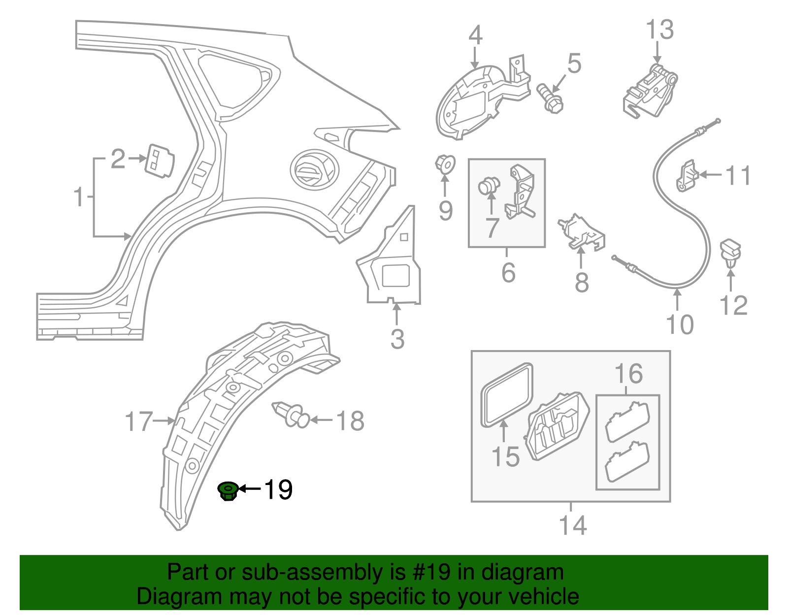GRT6-56-375 - Splash Shield Nut 2016-2025 Mazda | Mazda-Parts