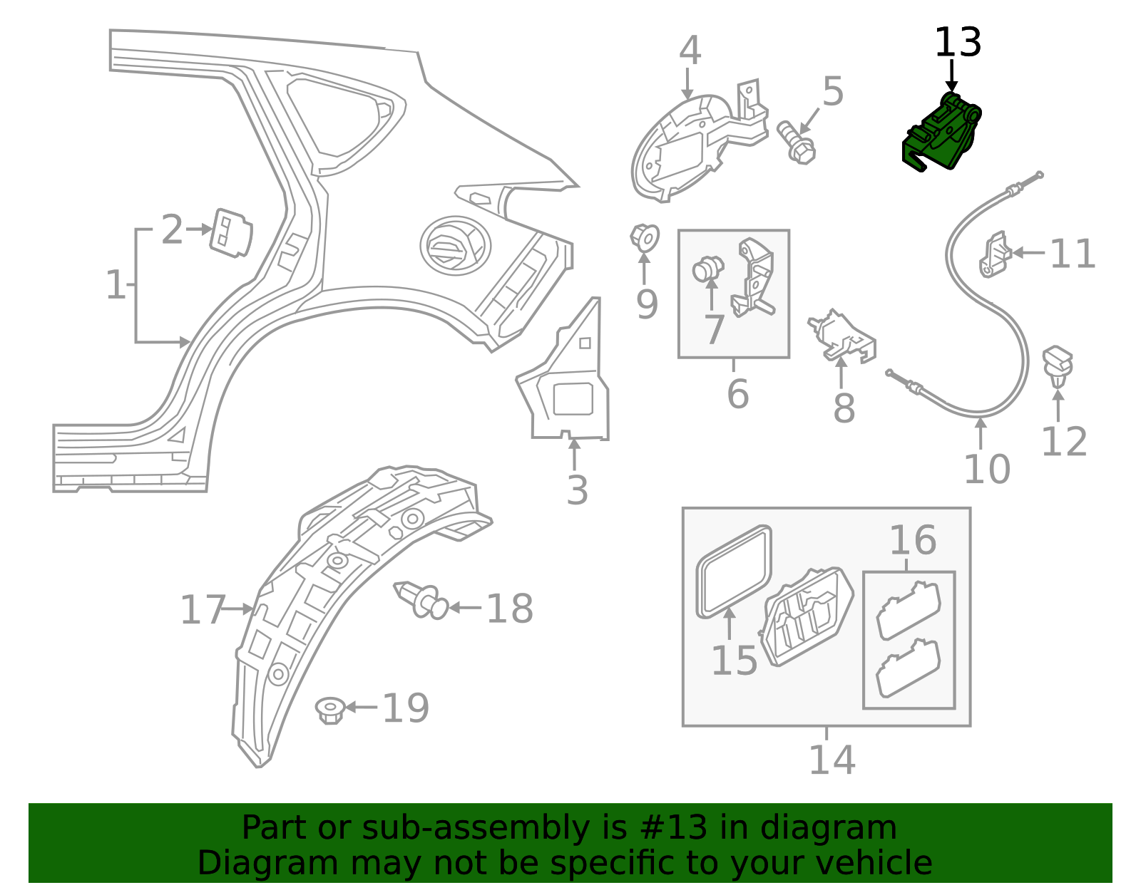 Fuel Door Release Handle | GHP9-56-860A | Mazda Online Parts