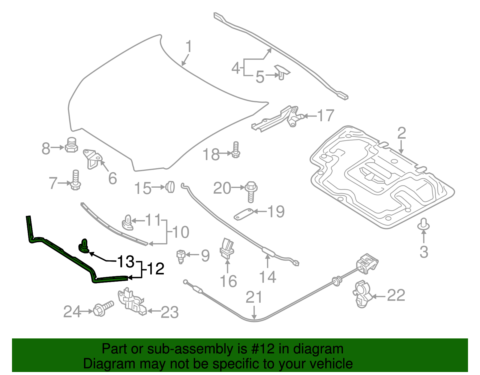 2016-2024 Mazda MX-5 Miata | Front Weather-Strip | N243-56-770D | Mazda ...