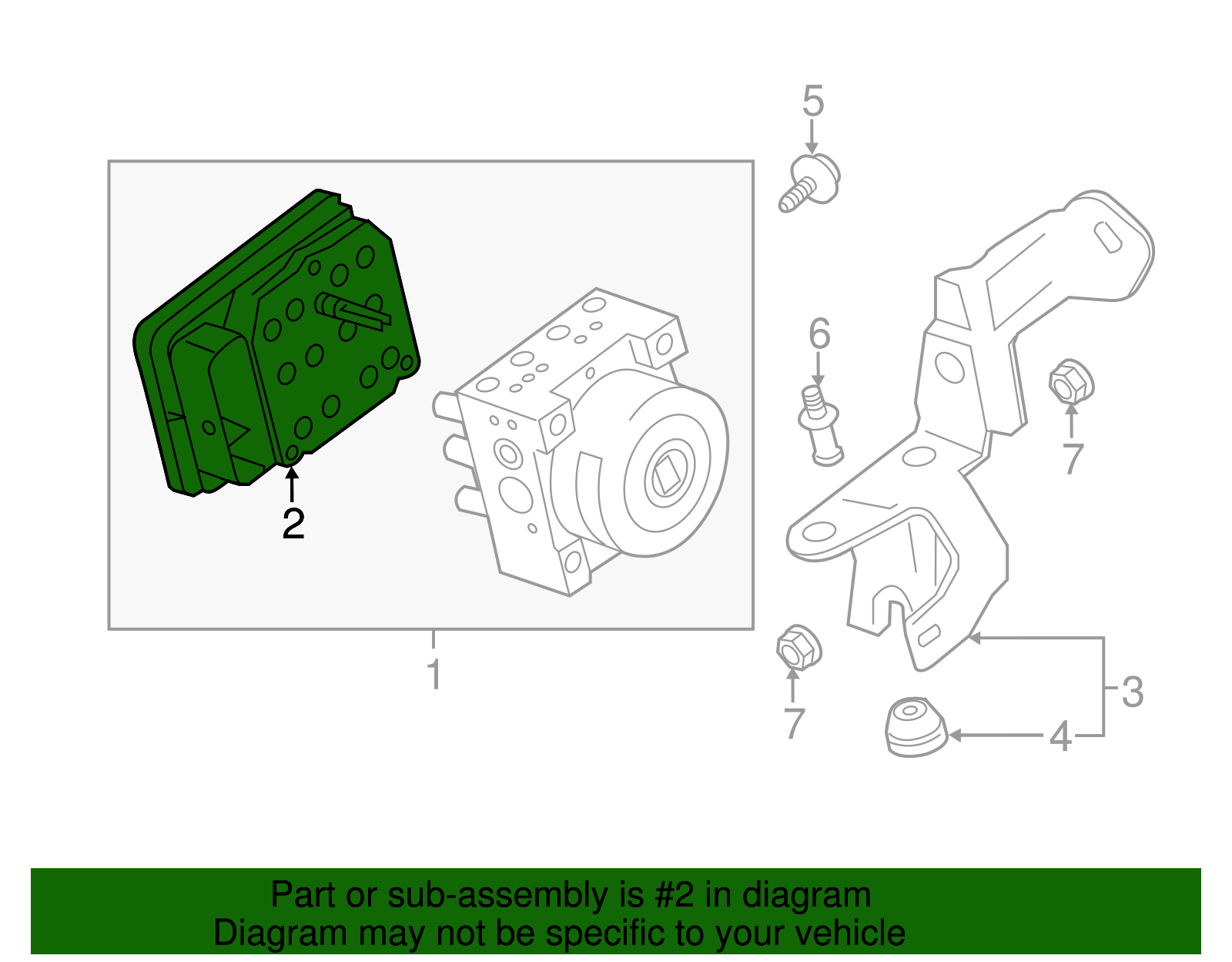 2017-2019 Cadillac XTS Electronic Brake Control Module with 3 Bolts ...