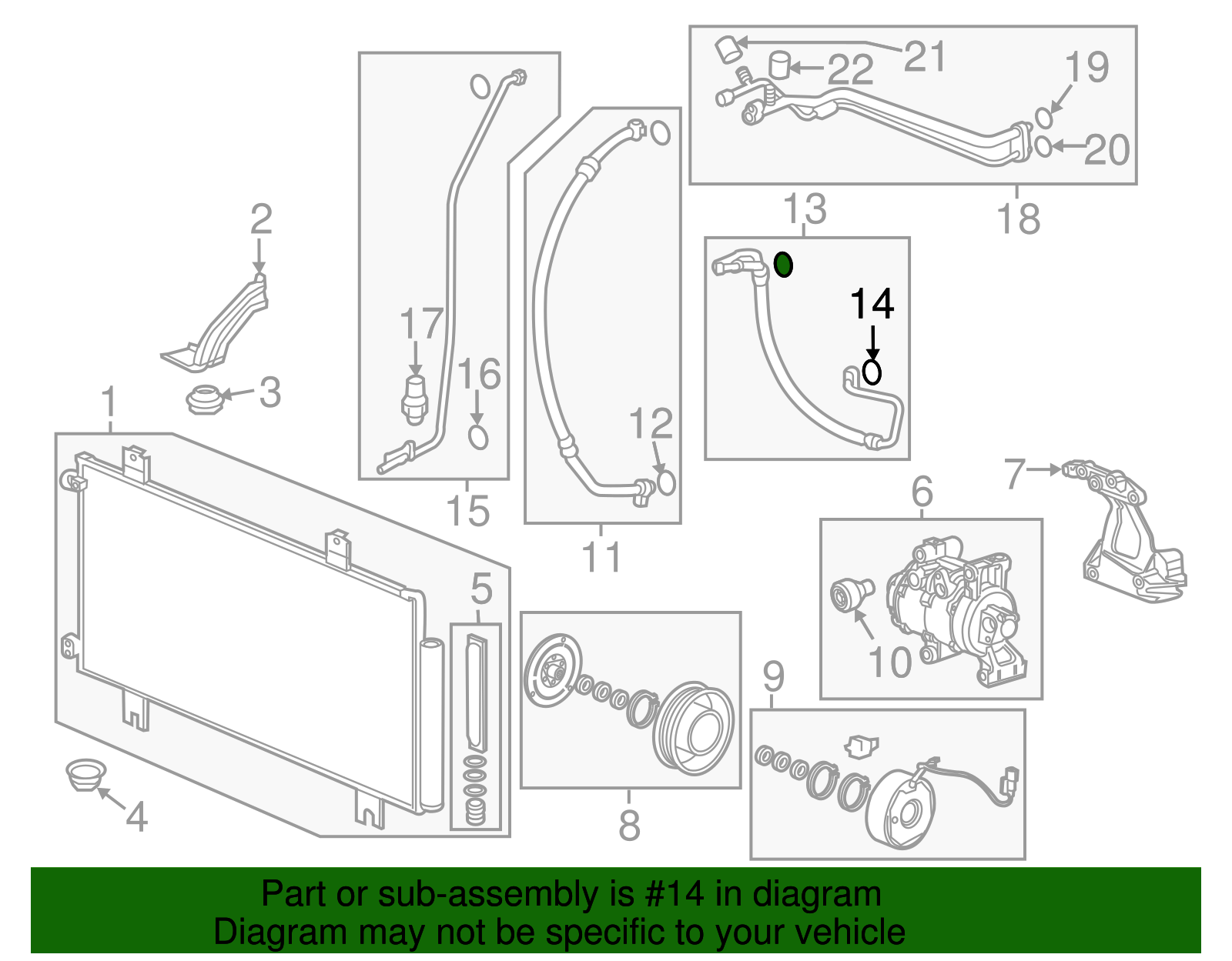 80872-SN7-003 - Discharge Hose O-Ring 1997-2025 Honda | Honda Parts Online