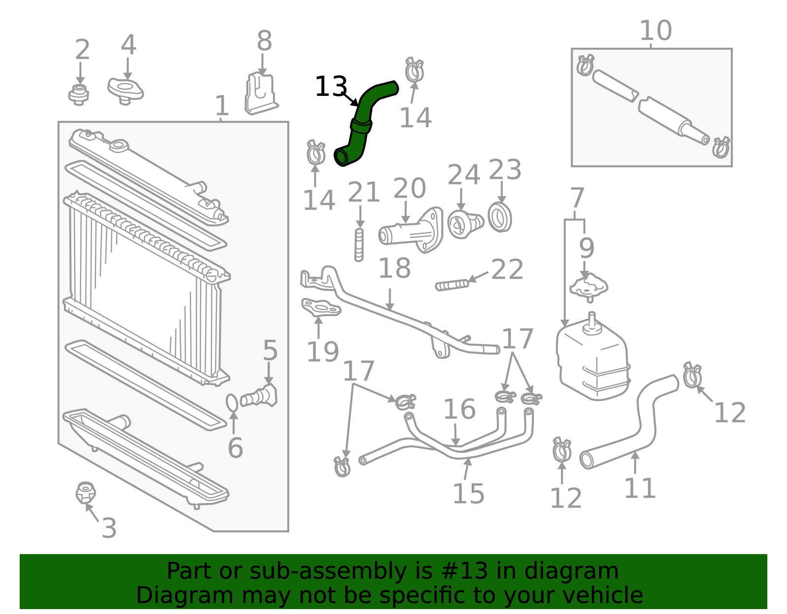 Radiator Hose 16572-0H020 - Dependable OEM Engine Cooling | AutoNation ...