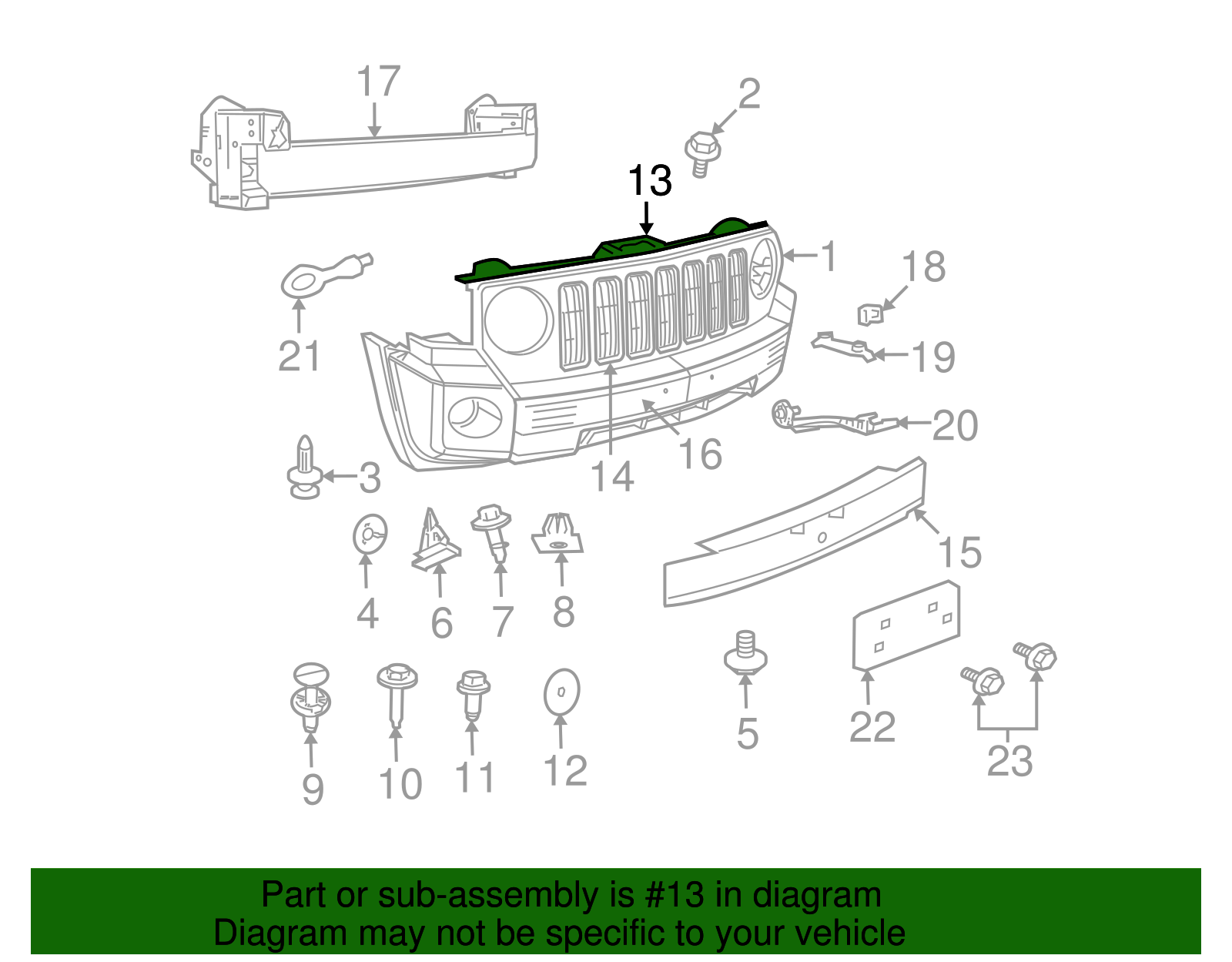 2007-2010 Jeep Patriot Panel 05116364AC | Mopar Parts Canada