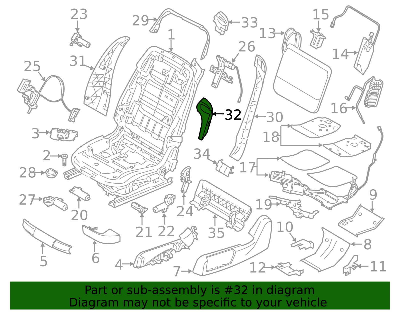 BMW Seat Belt Guide - Belt Routing Channel - Part #52-10-7-228-305 ...
