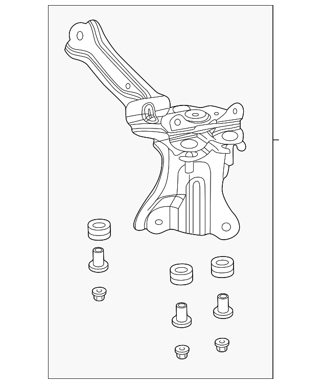 2023-2025 Toyota Mount Bracket 44590-02480 | Toyota Parts Center
