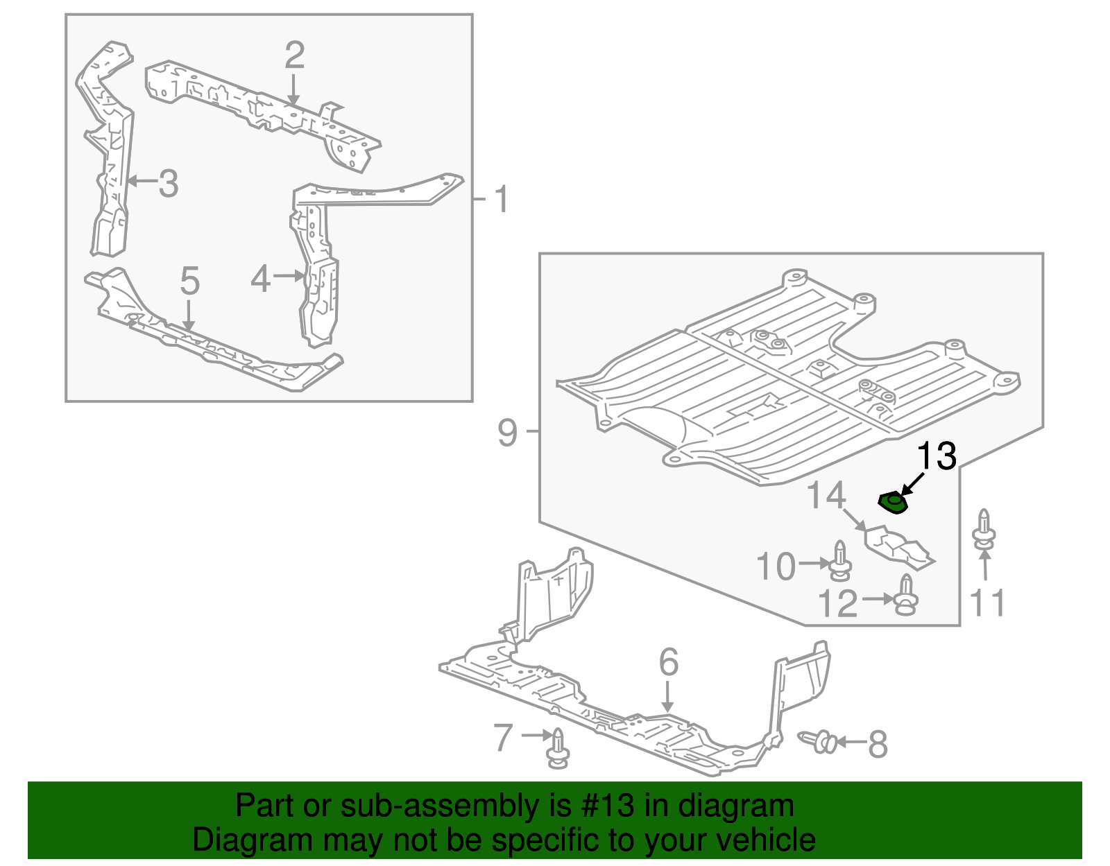 90305-SM4-003 - Nut Clip (6MM) - 1998-2020 Honda | Genuine Honda Parts