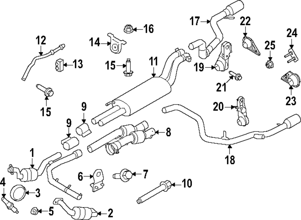 2021-2025 Ford F-150 | Tail Pipe Extension | ML3Z-5202-K | Walls' Ford ...