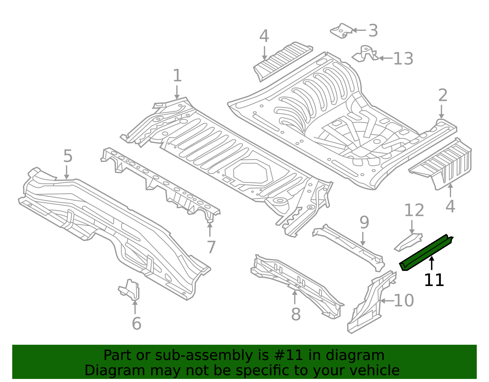 G5520-3ANMA - Frame Side Member Official Nissan Parts Store