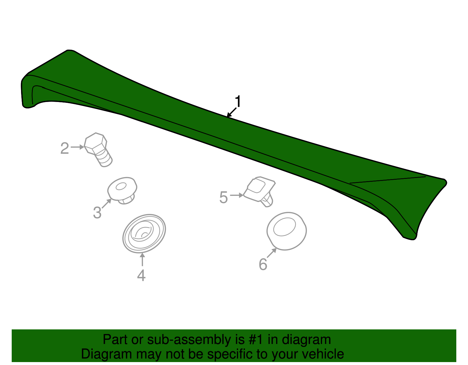 2008-2011 Chevrolet HHR Spoiler, Rear 19211164 | Shop Matick Buick GMC