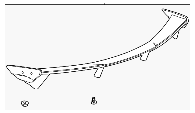 2020-2025 Chevrolet Corvette Rear Spoiler 84818522 | Courtesy Parts