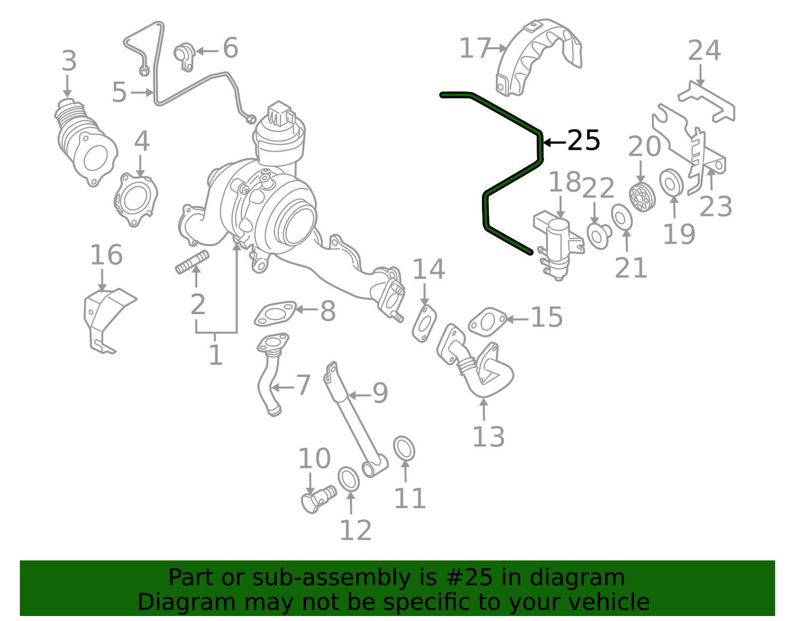 03L-131-055-E - High-Quality Vacuum Line for 2010-2013 Audi A3 ...